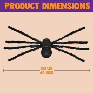 Holiday | 5 Ft Halloween Outdoor Decorations Hairy Spider Scary Giant ...
